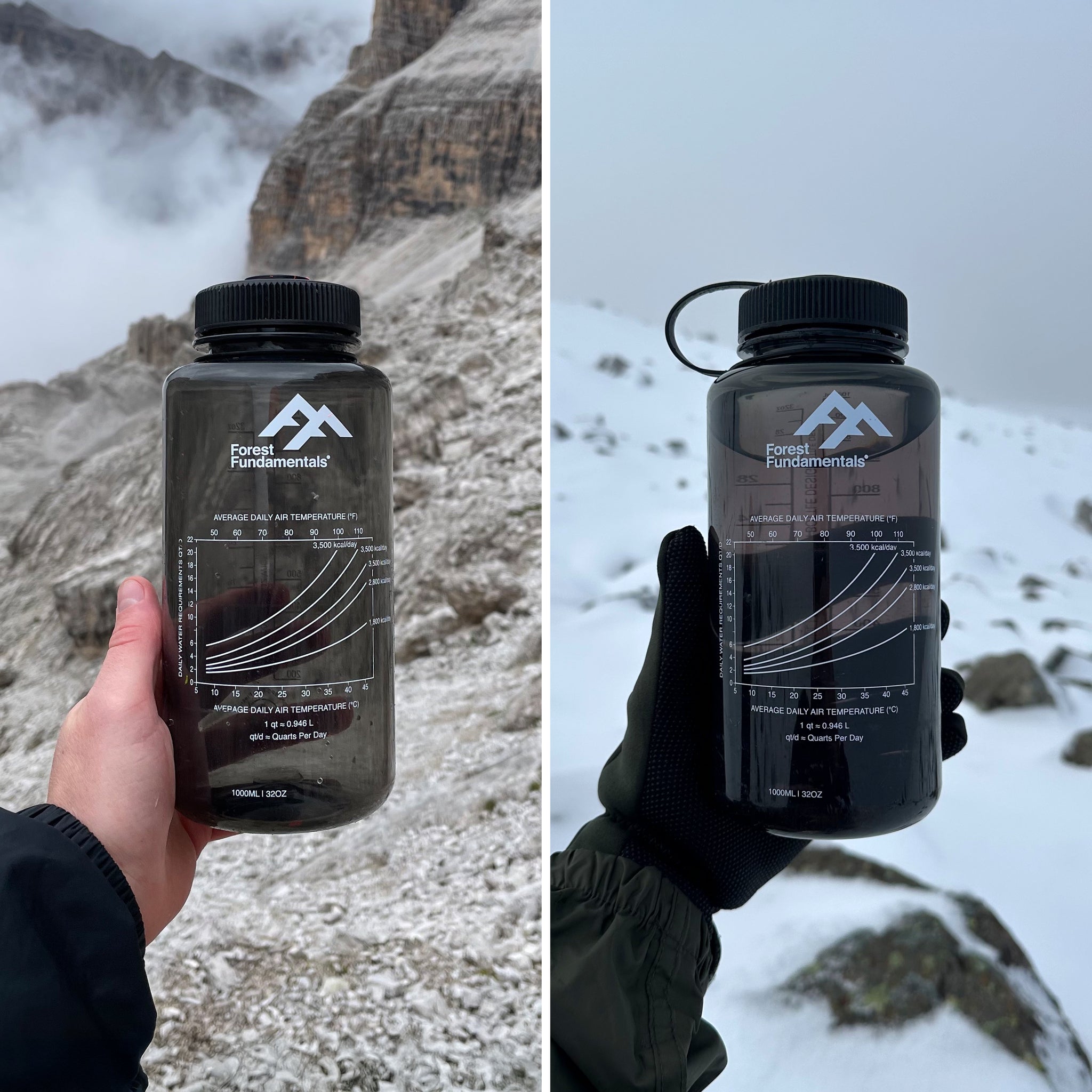 Gr2 Titanium 750ml Cups & 32oz Nesting Bottles-Nesting Cups and Bottles ...